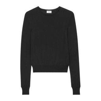 Saint Laurent Cassandre Sweater - - Knitwear - Damen - Schwarzk - M