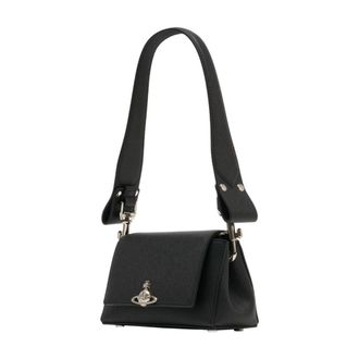 Vivienne Westwood Womens Hazel Small Purse Leather Black Calfskin Bags Handbags-purses