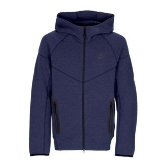 Nike Tech Fleece Zip Hoodie Leichter Sweatshirt - - Sport - Herren - Blau - XL