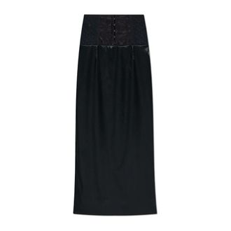 Dolce & Gabbana Satinrock - - Skirts - Damen - Schwarzk - S