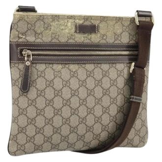 Gucci Sac bandouli&egrave;re en plastique Pre-owned - Femme - Pre-owned - Beige - Taille: ONE Size
