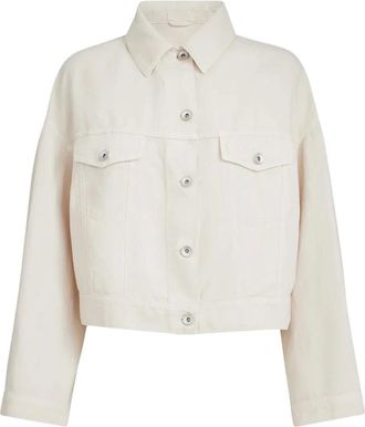 Brunello Cucinelli Femme, Vestes, Blanc, Taille: 40 FR Cover Outerwear Jacket