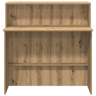 Generic Empfangstheke mit Ablagef&auml;chern, Moderne B&uuml;ro-Empfangstheke, Robuster Rezeptionsschreibtisch aus Holzverbundwerkstoff f&uuml;r Unternehmen, Zuhause, B&uuml;ro (