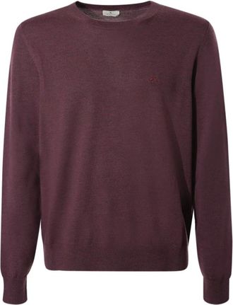 Etro Homme, Pulls, Rouge, Taille: L Wool Crewneck Sweater