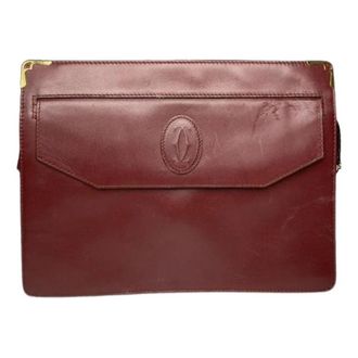 Cartier Pre-owned Leder Clutch - - Pre-owned - Damen - Rot - ONE SIZE