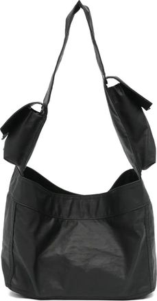 Yohji Yamamoto small Newspaper shoulder bag - Schwarz