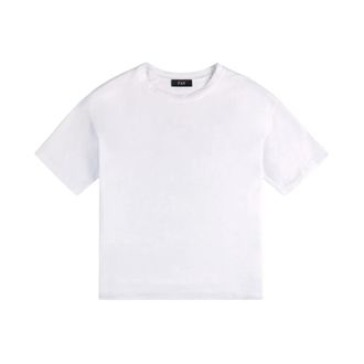Fay Rundhals-T-Shirt - - Tops - Damen - Wei&szlig; - L