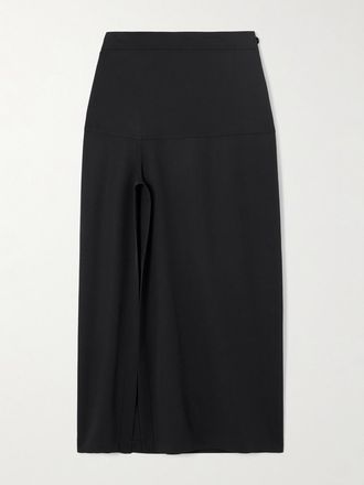 Christophe Lemaire Midirock Aus Einer Wollmischung Mit Schnalle - Schwarz