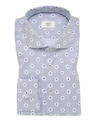Eterna Baumwollhemd in Vollzwirn-Qualit&auml;t mit Print, Slim Fit in