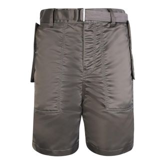 sacai Taillierte Shorts mit Schnallenverschluss - - Shorts - Herren - Gr&uuml;n - XS