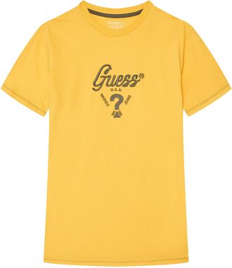 Guess T-Shirt L6GI06 K8HM4 Gelb Relaxed Fit
