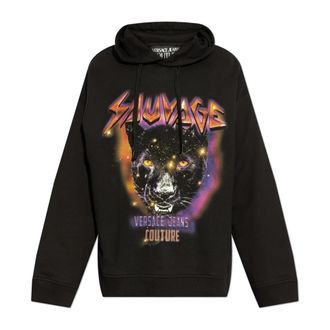 Versace Jeans Couture Bedrucktes Sweatshirt - - Sweatshirts & Hoodies - Herren - Schwarzk - S