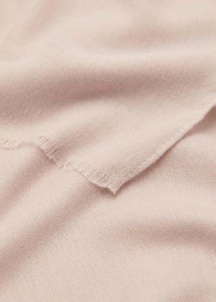 Mango Foulard bords effiloch&eacute;s gris glac&eacute; - Femme - Taille unique - MANGO