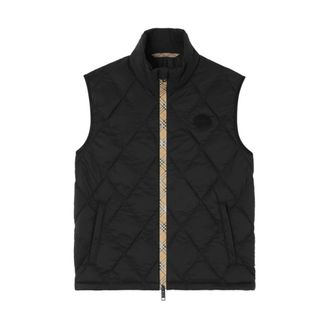 Burberry Homme, Vestes, Noir, Taille: S Gilet matelass&eacute; Acresford