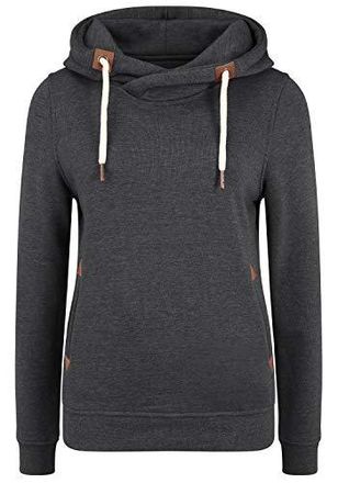 Oxmo Vicky Sweat &Agrave; Capuche Pull Hoodie pour Femme &Agrave; Capuche, Taille:M, Couleur:DAR Grey M (798288)