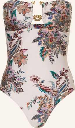 Zimmermann Bandeau-Badeanzug Rhiannon rosa