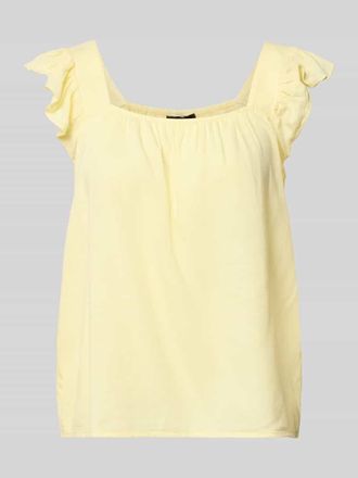 Pieces Regular Fit Blusentop aus Baumwoll-Leinen-Mix Modell PIA