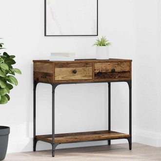 vidaXL Table console Bois ancien 75 x 34,5 x 75 cm Bois ding&eacute;nierie Vidaxl