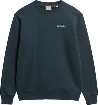 Superdry Herren Core Logo City Sweatshirt mit Rundhalsausschnitt Blaubeere M