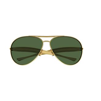 Bottega Veneta Sardine Aviator Sonnenbrille - - Accessories - unisex - Gelb - 64 MM