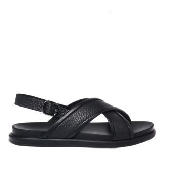 Baldinini Sandalen aus gewalktem Leder - - Shoes - Herren - Schwarzk - 43 EU