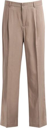 Les Deux Homme, Pantalons, Brun, Taille: W31 Reece Pleated Twill Suit Pants