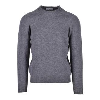 Gran Sasso Rundhals-Strickware - - Knitwear - Herren - Grau - 2XL
