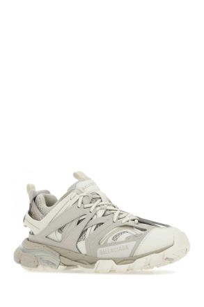 Balenciaga Womens Dove Grey Synthetic Leather And Fabric Sneakers 9697