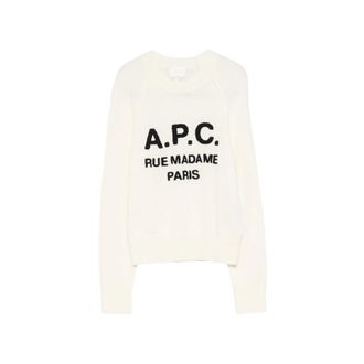 A.P.C. A. p.c. Alissa Logo-print Raglan-sleeve Sweater