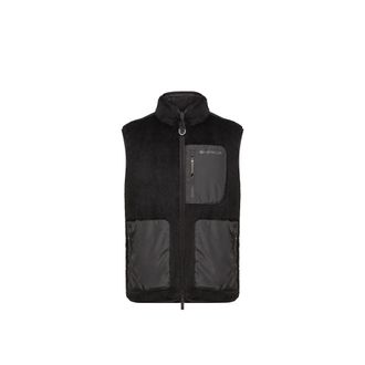 Moncler Moncler Teddy Fleece Reversible Down Gilet, Men, Black, Size: Xxl
