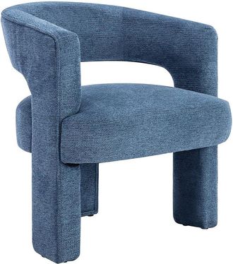 Vente-Unique Sessel - Strukturstoff - Blau - FONTANOVA