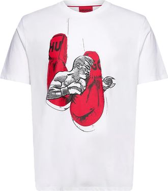 HUGO BOSS T-Shirt f&uuml;r Herren, Regul&auml;r (Wei&szlig;)