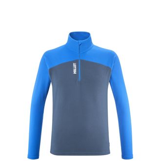 Millet K Lightgrid PO M - leichtes Fleece f&uuml;r Herren - Bergsteigen, Wandern, Lifestyle, Schwarz - Blau