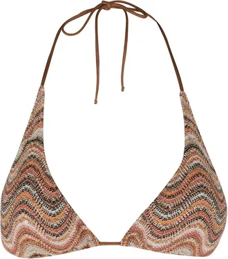 MC2 Saint Barth Femme, Maillots de bain, Multicolore, Taille: 38 FR Guiana Triangle Top