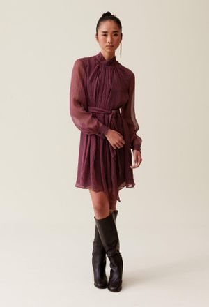 Claudie Pierlot Flie&szlig;endes Kleid mit Schluppe