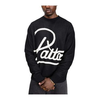 Patta Hearted Jumper - - Knitwear - Herren - Schwarzk - L