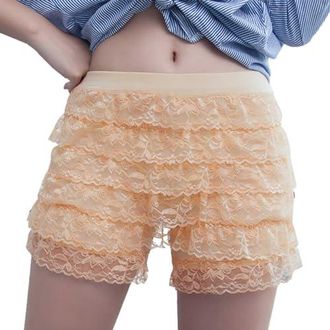 Generic Short en Jean Femme Pas Cher en Chic Kaki sous Jaune Crochet String Boyfriend Electrostimulation One Electrique Grand Polyester Clair Tendance Ceremon