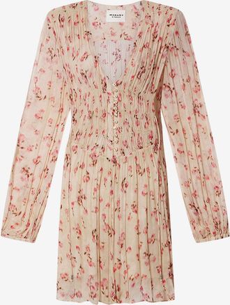Isabel Marant Robe Loriena - Femme - Beige - Taille34 - Marant &Eacute;toile