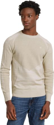 G-Star G-Star Herren 3D Biker Knitted Pullover, Mehrfarben (Whitebait/dk Brick D25068-C259-G908), L