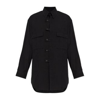 Yohji Yamamoto Hemd mit Taschen - - Shirts - Herren - Schwarzk - L