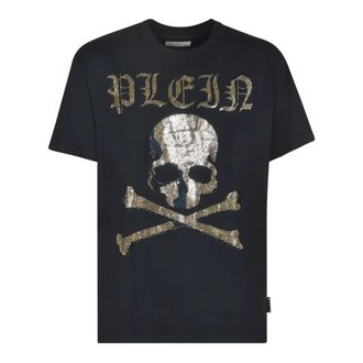 Philipp Plein Blaues T-Shirt - - Tops - Herren - Blau - L
