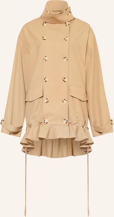 ARAKII Arakii Trenchcoat Mit R&uuml;schen beige