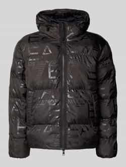 Emporio Armani Regular Fit Steppjacke mit Allover-Logo-Print Modell MOUNTAIN