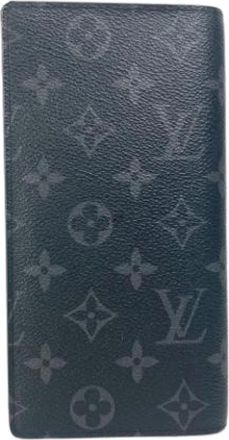Louis Vuitton Portefeuille long Pre-owned Monogram Eclipse (bi-pli) - Homme - Pre-owned - Noir - Taille: ONE Size