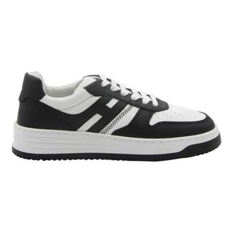 Hogan Low-Top Sneaker - Classic Low-Top Sneakers With Black Accents - Gr. 39 (EU) - in Wei&szlig; - f&uuml;r Damen