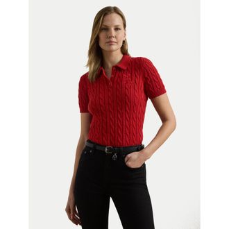 Lauren Ralph Lauren Poloshirt 200932224012 Rot Slim Fit