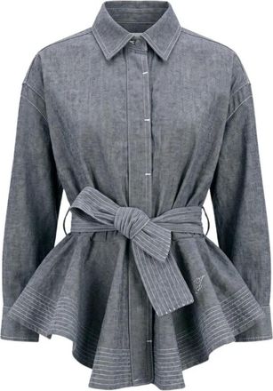 Jacquemus Femme, Blouses et Chemises, Bleu, Taille: 36 FR Veste en jean Cabana de-N&icirc;mes