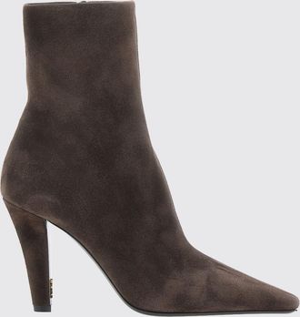 Saint Laurent Jill Wildleder-Stiefeletten mit Stiletto-Absatz