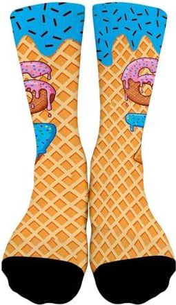 Generic Chaussettes Glace, Humoristiques M&egrave;me 67, Num&eacute;ro Amusant No&euml;l Glace Six Seven Chaussette Mimollet, Douces Respirantes, Pour Hommes Femmes