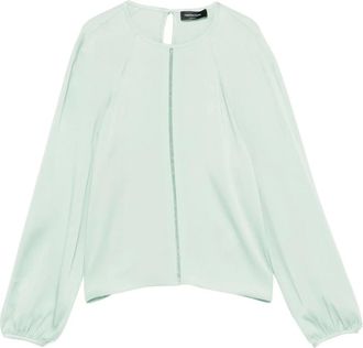 Fabiana Filippi Femme, Blouses et Chemises, Vert, Taille: 40 FR Gilet en viscose et ac&eacute;tate